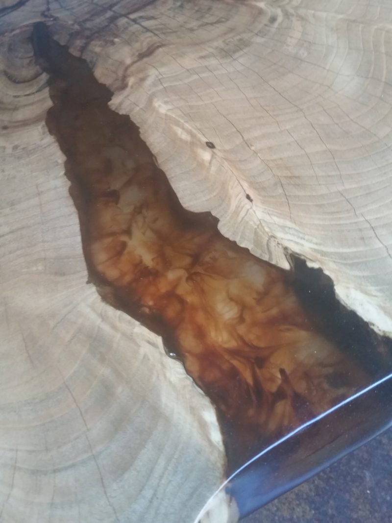 Live Edge with Epoxy Inlays - SpecFinishes