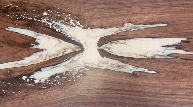 Live Edge with Epoxy Inlays - SpecFinishes